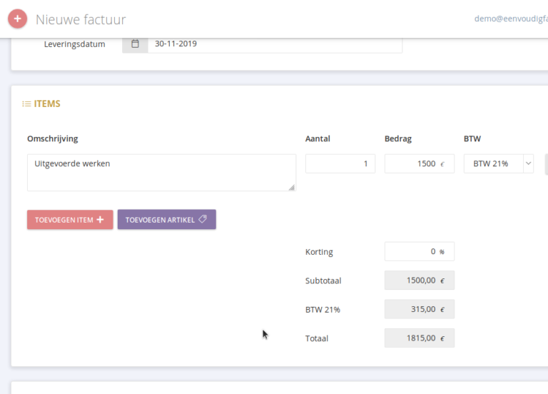 Peppol : EenvoudigFactureren